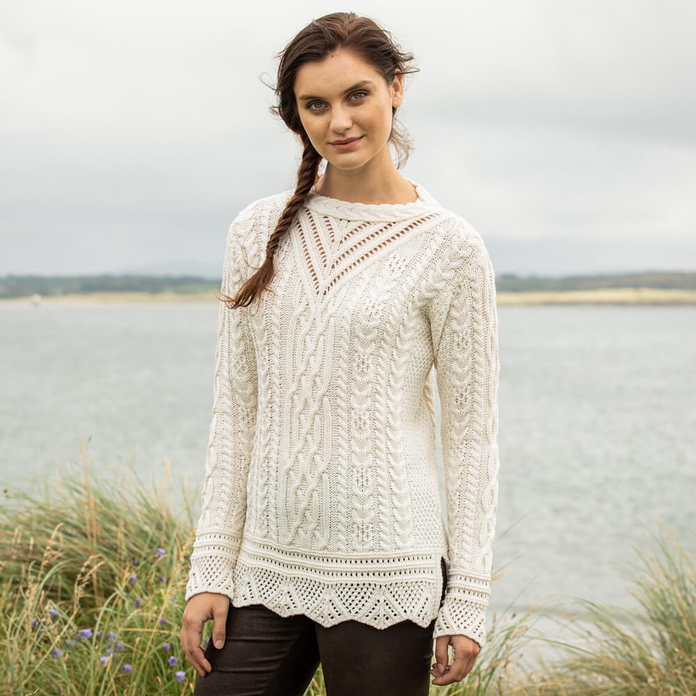 Cream Aran Tunic | The Scottish Store
